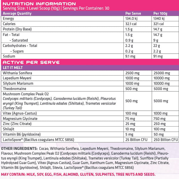 BALANCE CHOCOLATE ELIXIR - WOMEN'S FORMULA - Alien Supps