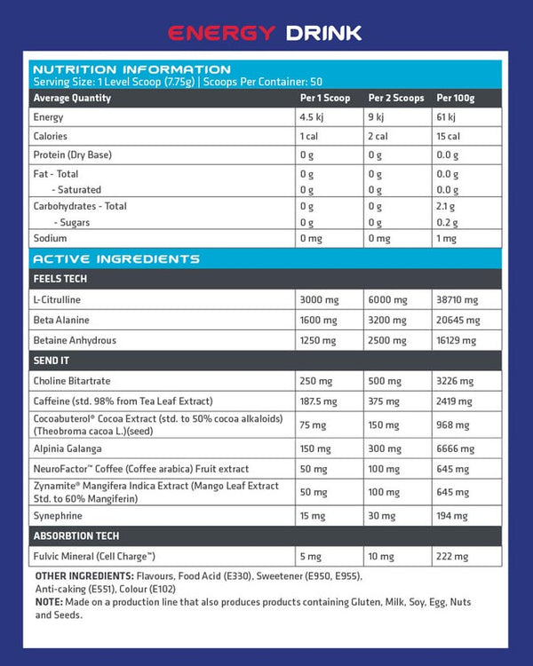 PRE - ENERGY DRINK - Alien Supps