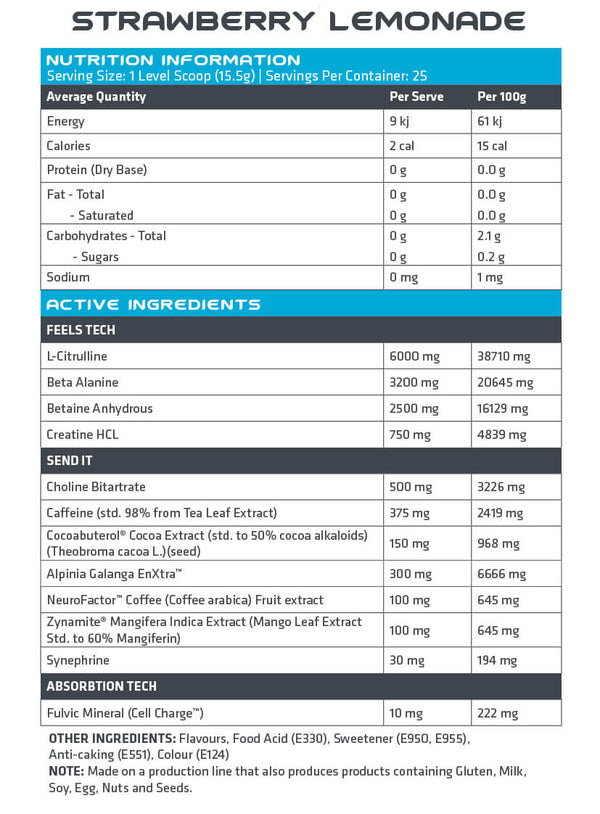 PRE - STRAWBERRY LEMONADE - Alien Supps